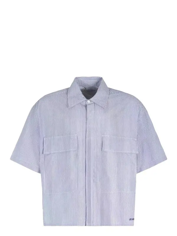 B1ARCHIVE Striped Pocket Shirt - Blue