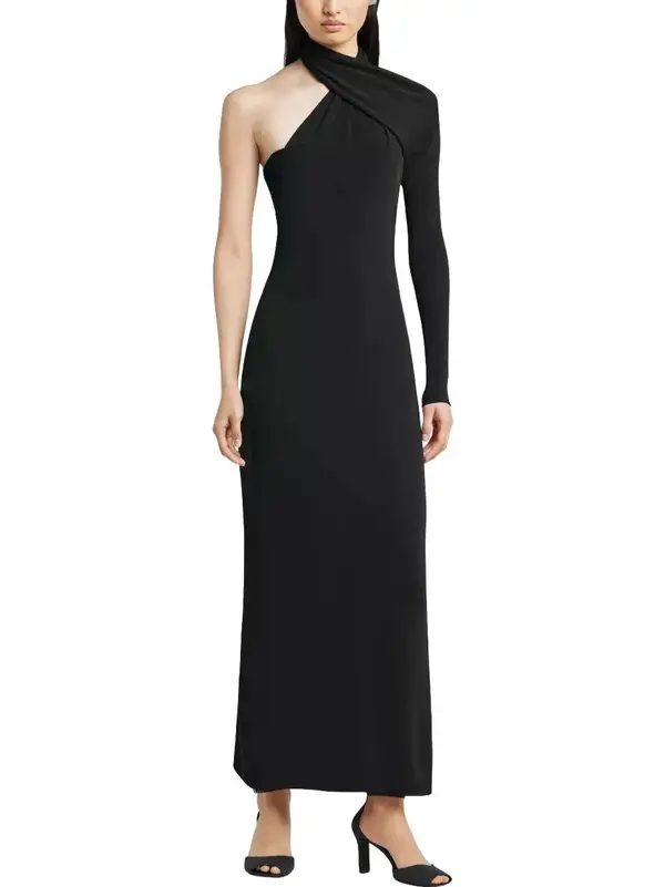 COURREGES One-shoulder Maxi Dress - Black