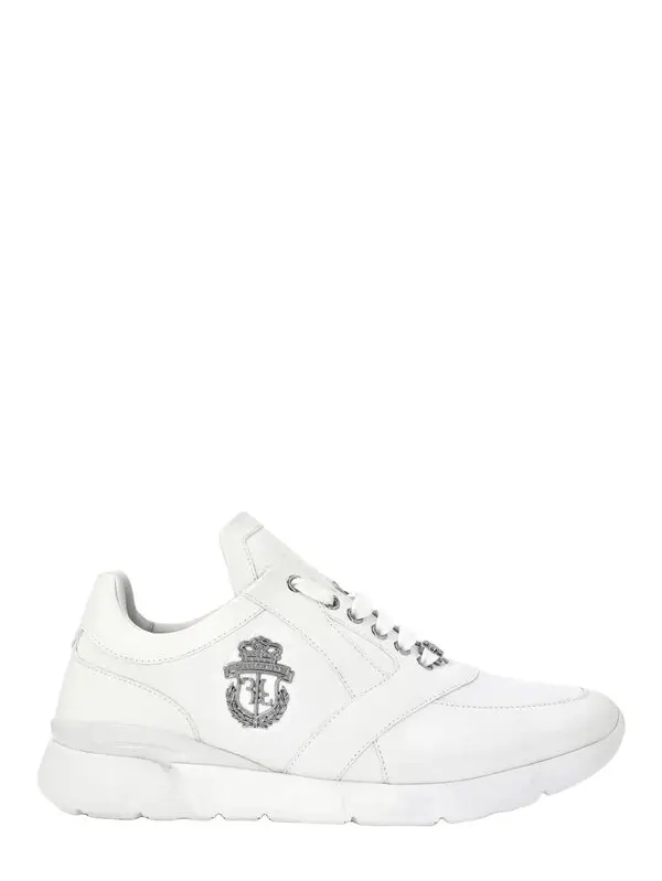 BILLIONAIRE Runner Crest Sneakers - White