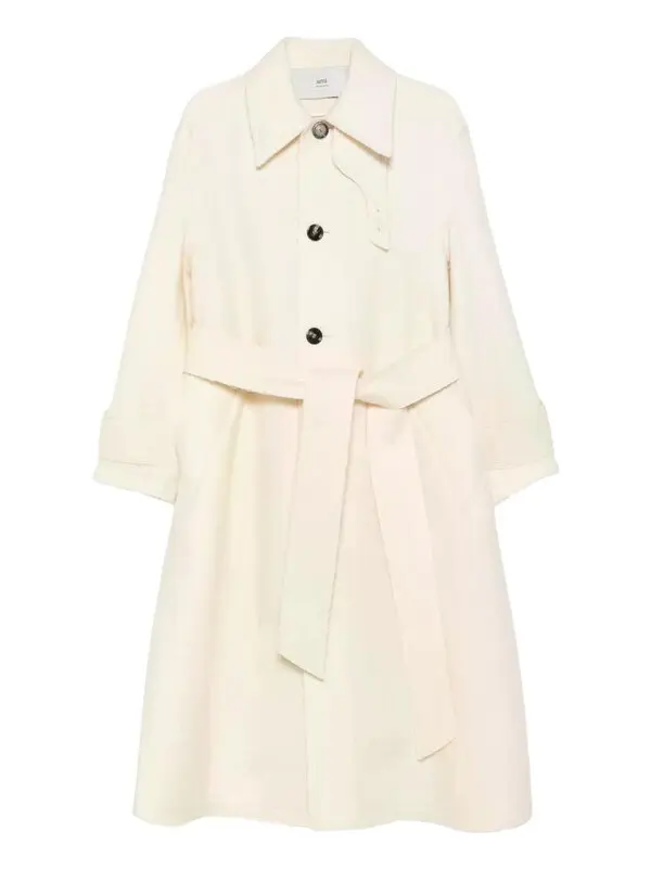 Ami Belted Coat - Neutrals