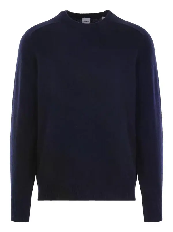 Aspesi Cashmere Crew Neck Sweater - Blue