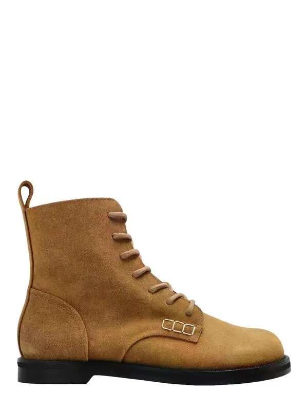 JW Anderson Lace-up Suede Boots - Brown