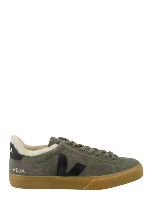 VEJA Campo Suede Shearling Sneakers - Green