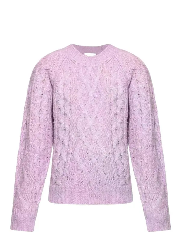 MARANT ETOILE Cable-knit Sweater - Pink