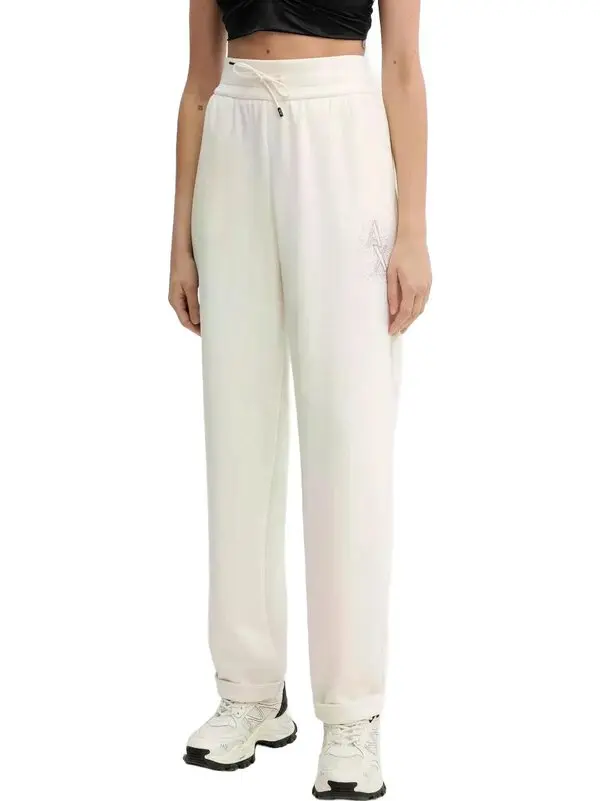 Armani Exchange Logo-detail Trousers - White
