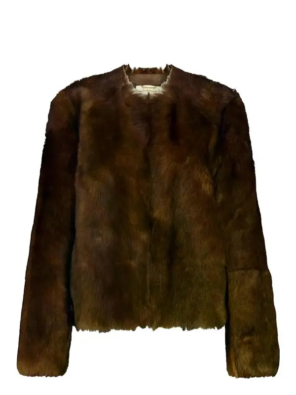 Zimmermann Shearling Leather Jacket - Brown