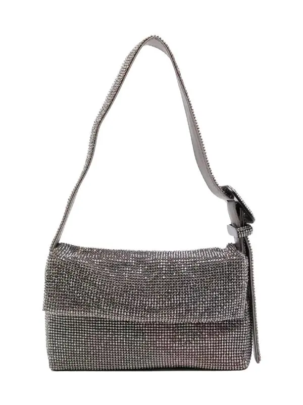 Benedetta Bruzziches Rhinestone-embellished Shoulder Bag - Silver