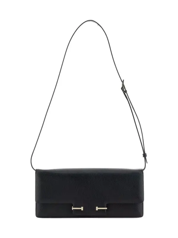 TOM FORD Aube Leather Clutch - Black