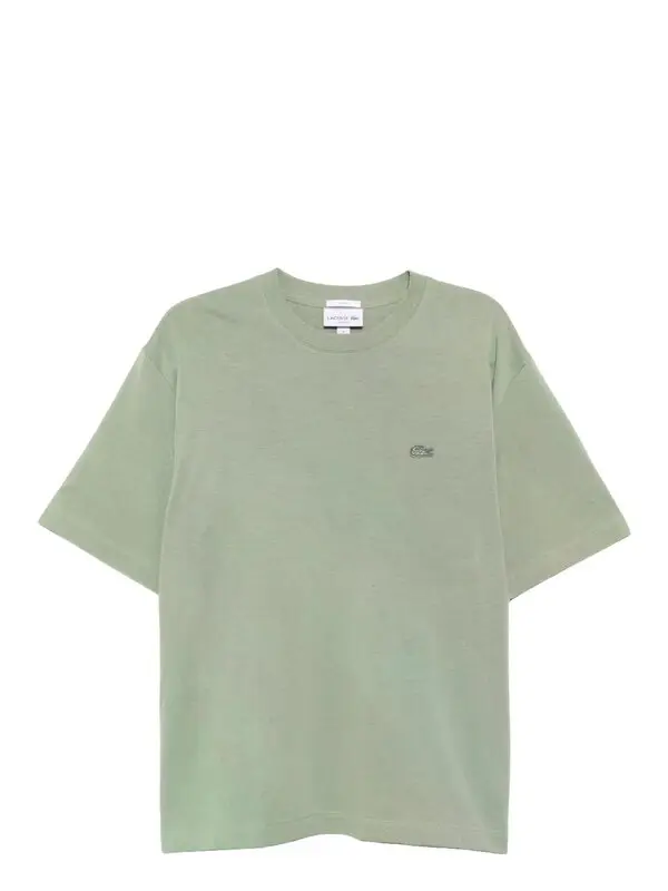 Lacoste Logo-appliqué Cotton T-shirt - Green