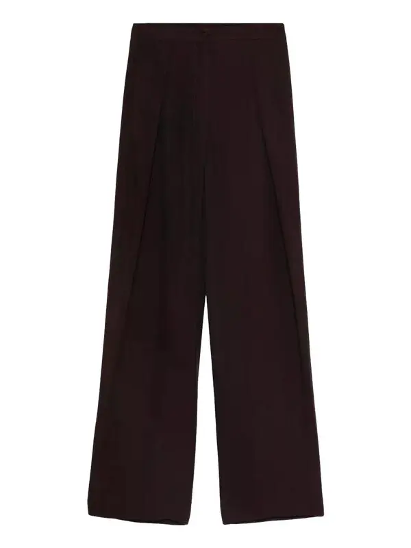 Raquel Diniz Pleated Wide-leg Trousers - Red