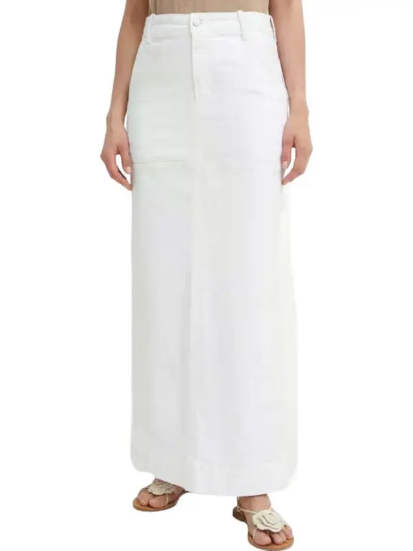 A.L.C. Hunter Denim Maxi Skirt - White