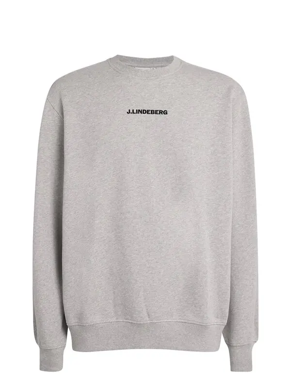 J. Lindeberg Cotton Callan Sweatshirt - Grey