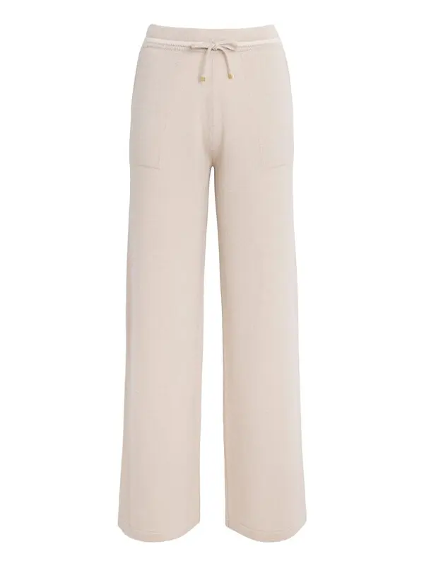 Eleventy Cashmere Wide-leg Trousers - Beige