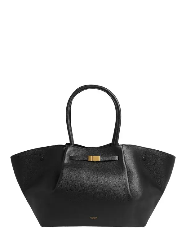 DEMELLIER Leather New York Tote Bag - Black