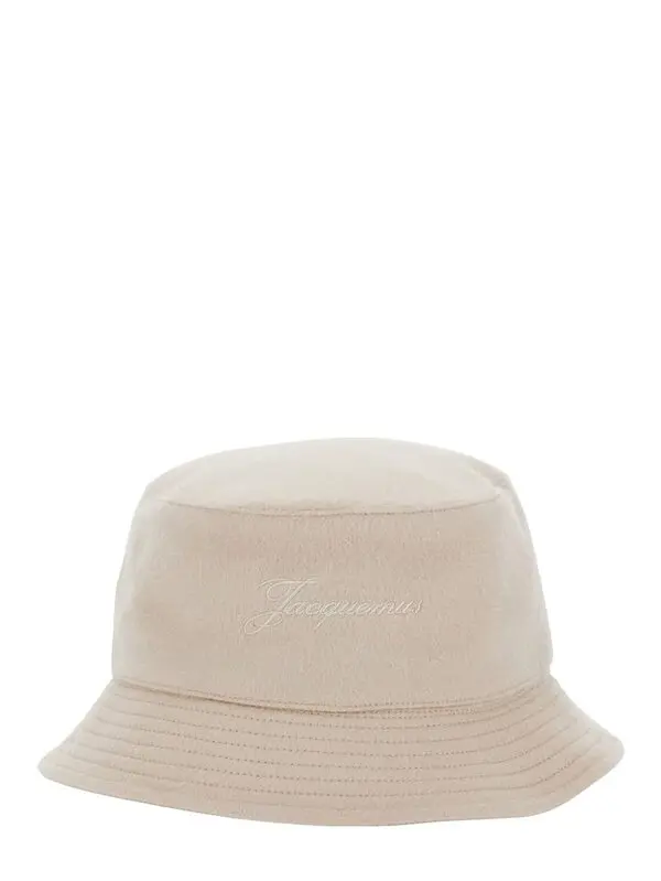 Jacquemus Le Bob Cachemiro Bucket Hat - Beige