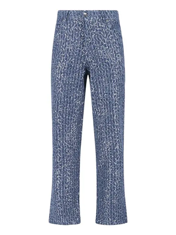 CHARLES JEFFREY Straight Leg Jeans - Blue