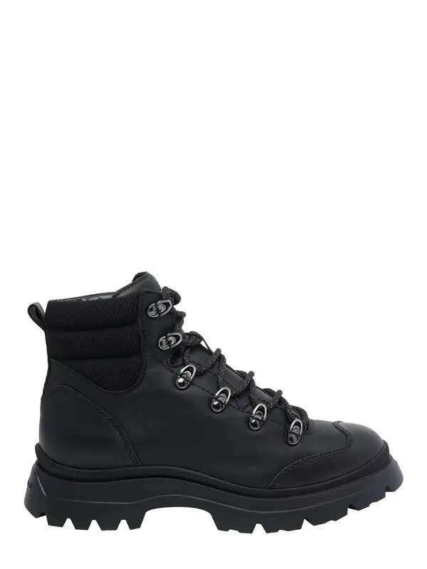 Hogan Lace-up Booties - Black