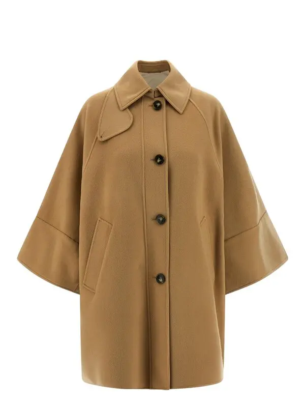Max Mara Rufo Wool Coat - Beige