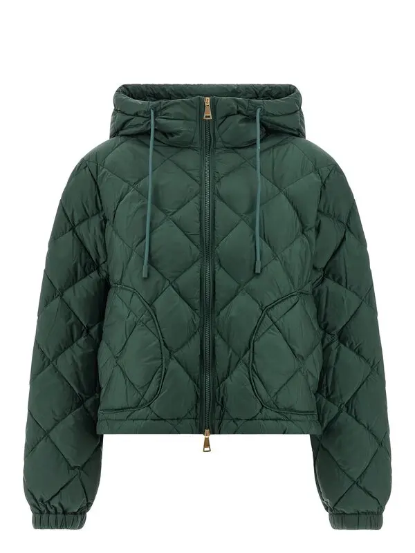 Max Mara Diamond-quilted 'eris' Jacket - Green