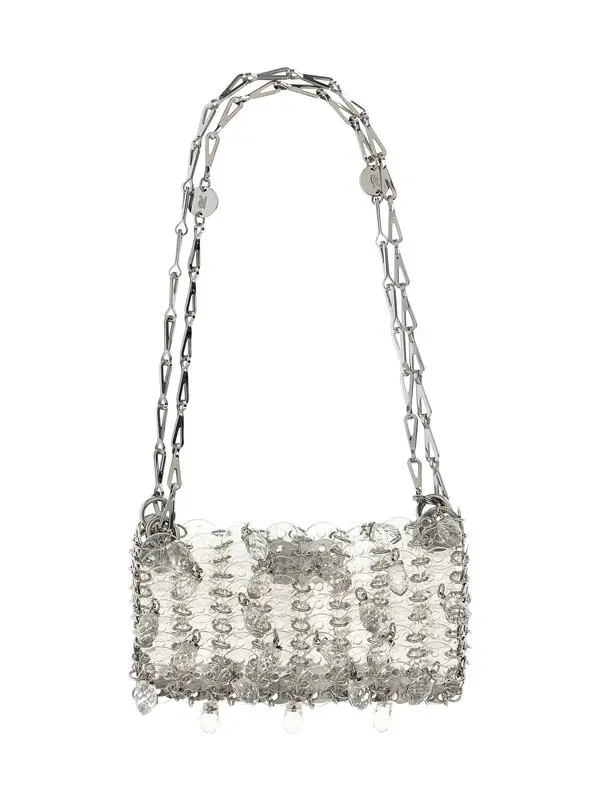 Rabanne 1969 Nano Crystal Resin Shoulder Bag - Silver