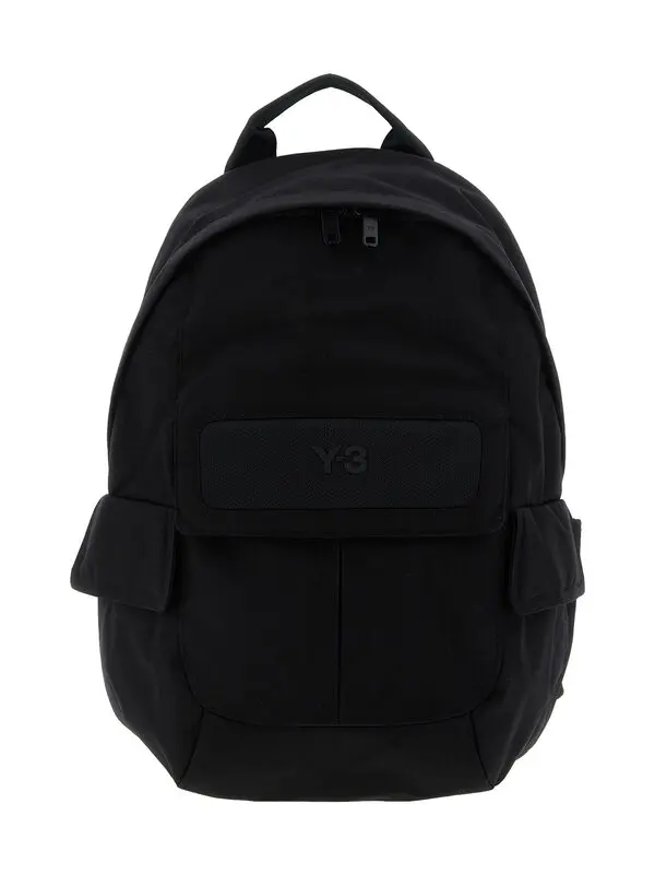 Y3 Logo Pocket Backpack - Black