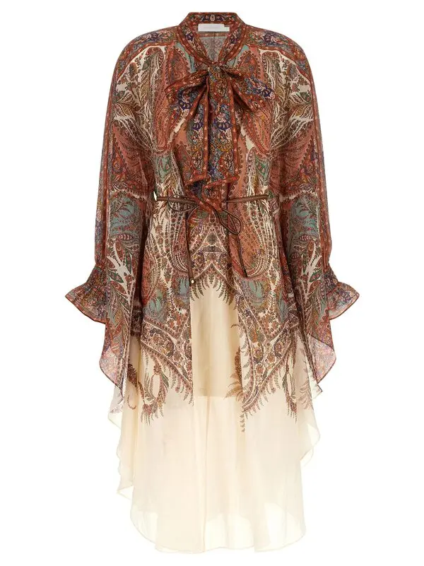 Zimmermann Rhiannon Printed Dress - Brown