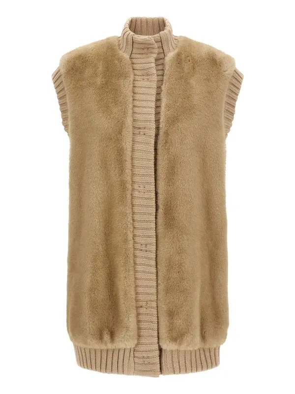 Pinko Genovese' Long Vest - Beige