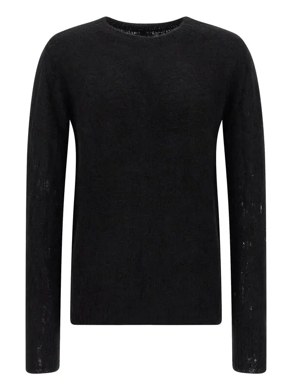 THOM KROM Alpaca Wool Sweater - Black