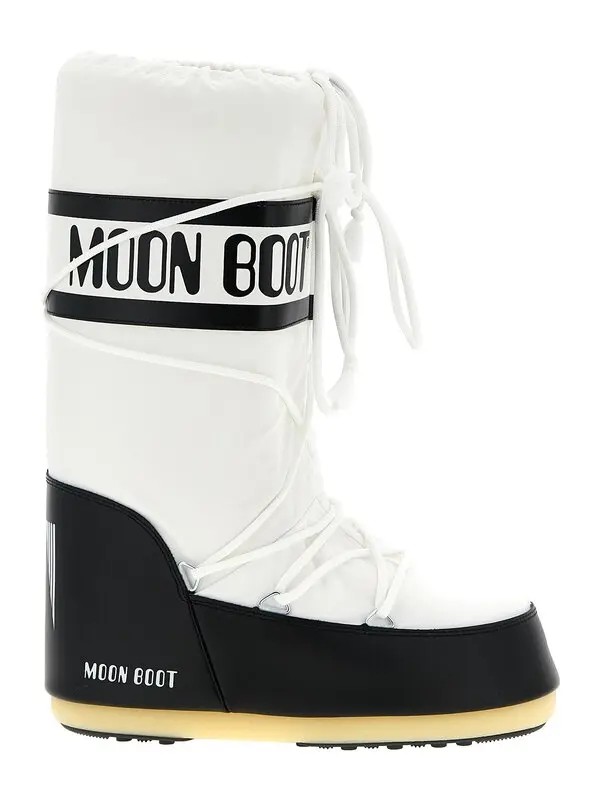 Moon Boot Icon Boots - White/black