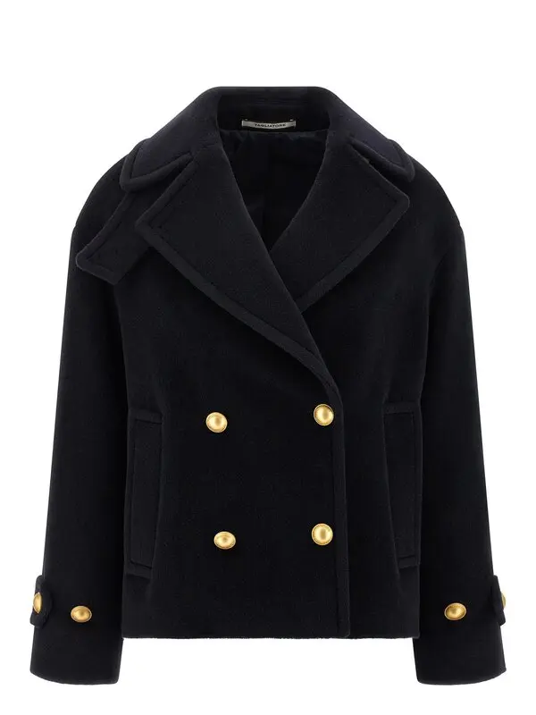 Tagliatore Sheila Virgin Wool Short Coat - Blue