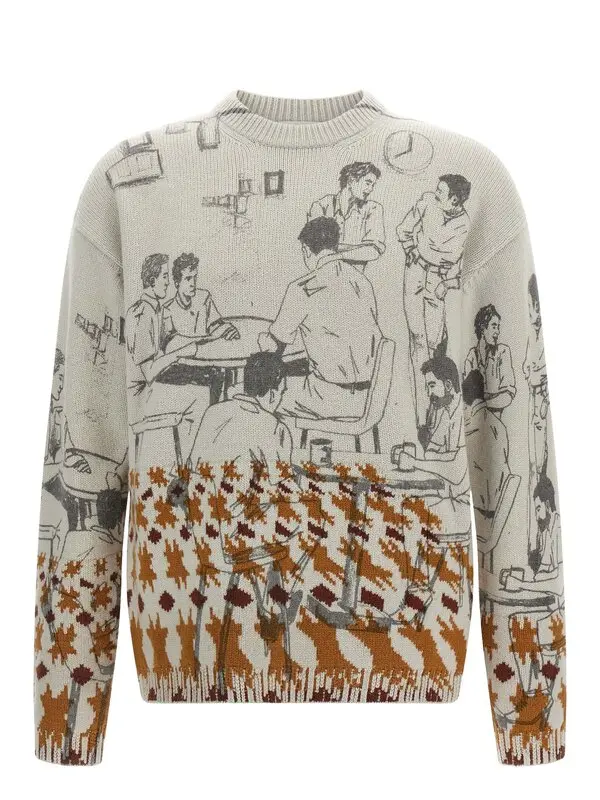 J.W.ANDERSON Jacquard Pattern Sweater - Gray