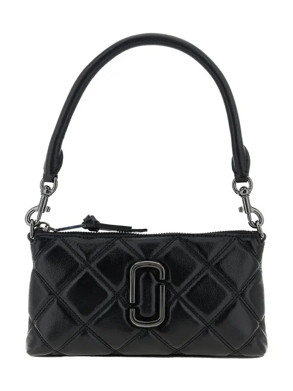 Marc Jacobs The Quilted Snapshot Convertible Shoulder Bag - Black