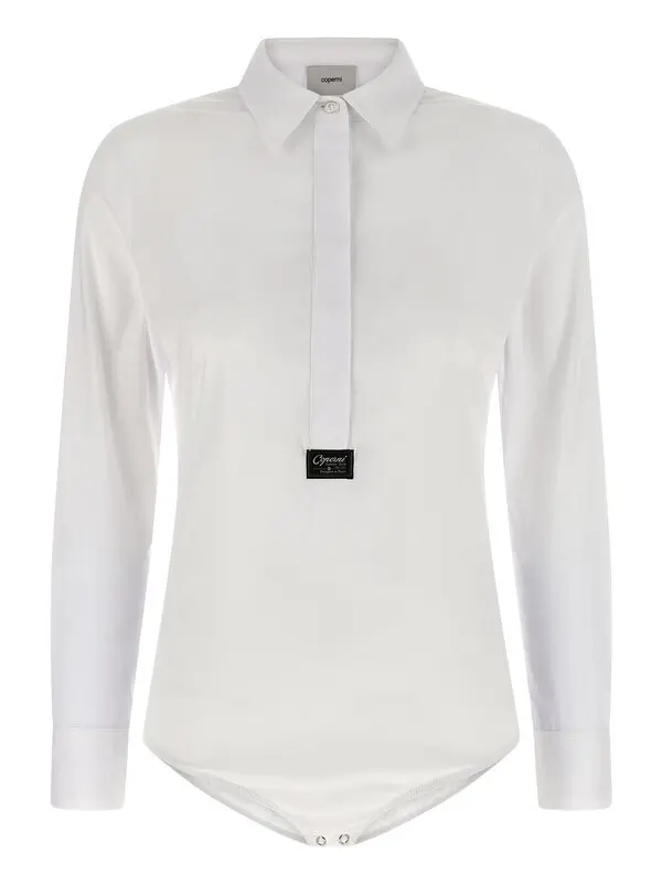 Coperni Shirt Bodysuit - White