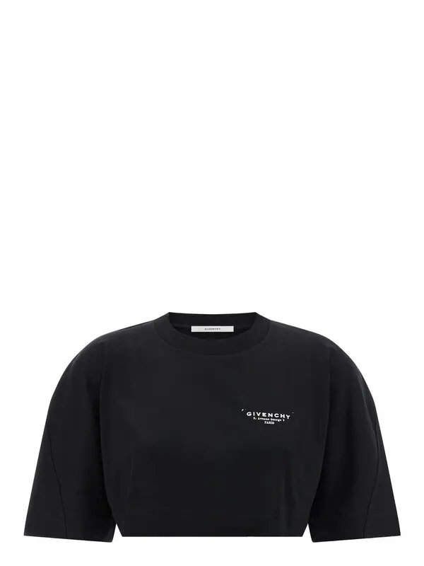 Givenchy Cropped T-shirt - Black