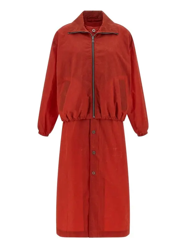 MARBELL Iryna Trench Coat - Red