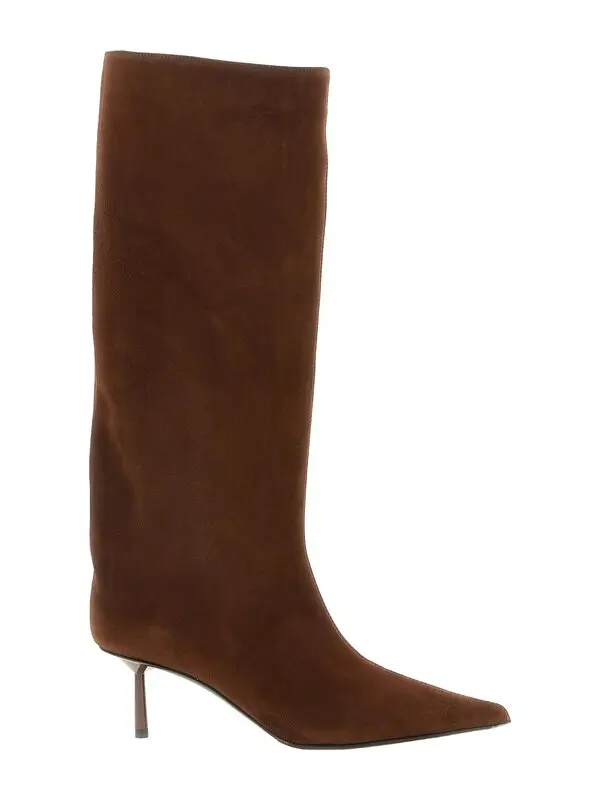 LE SILLA Bella Suede Boots - Brown