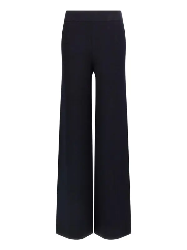 MAX MARA STUDIO Marzia Wide Leg Trousers - Blue