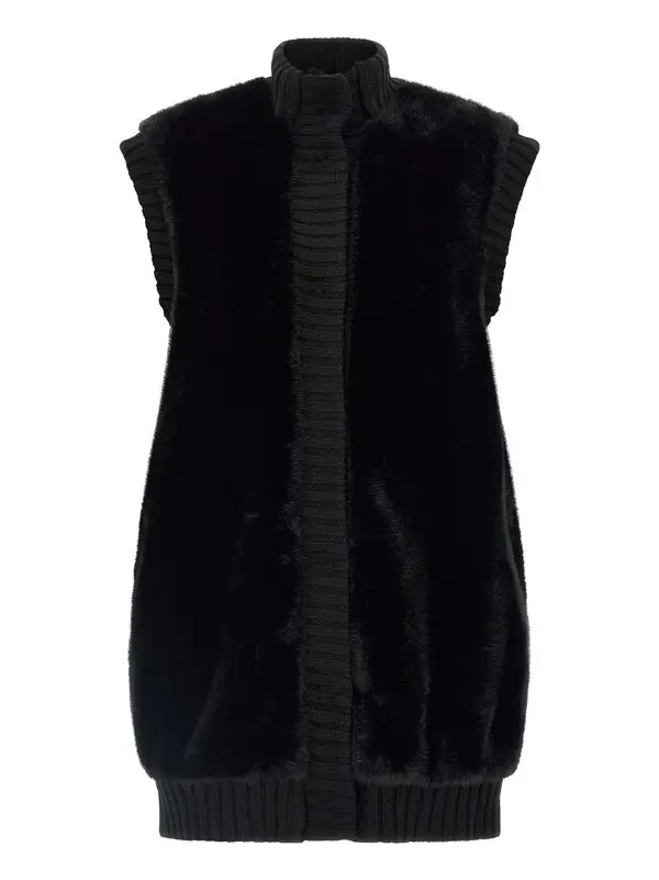 Pinko Genovese' Sleeveless Vest - Black