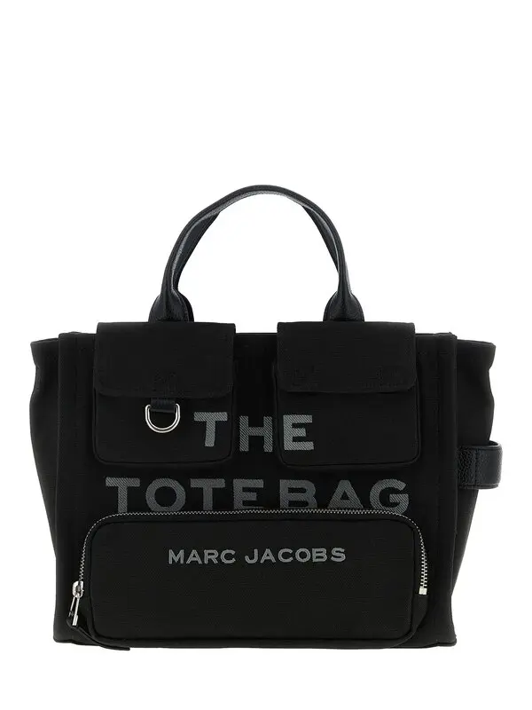 Marc Jacobs Cargo Canvas Medium Tote Handbag - Black