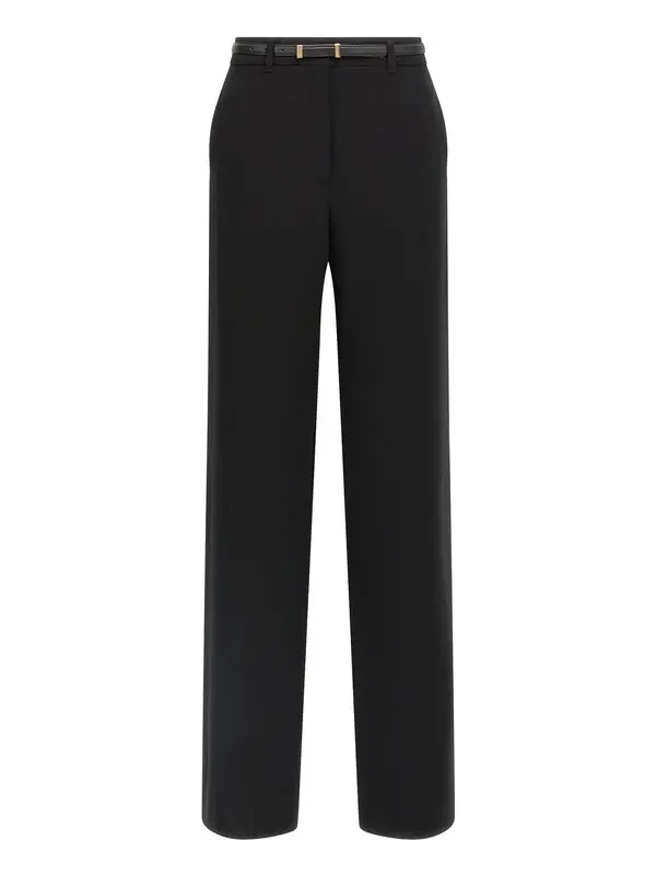 MAX MARA STUDIO Jez Wide Leg Pants - Black