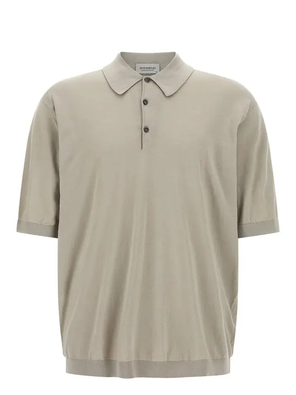 John Smedley Isis' Polo Shirt - Gray