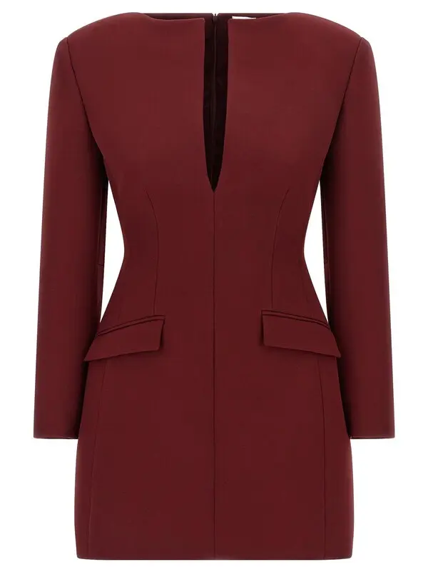 Andamane Tilde Blazer Mini Dress - Bordeaux