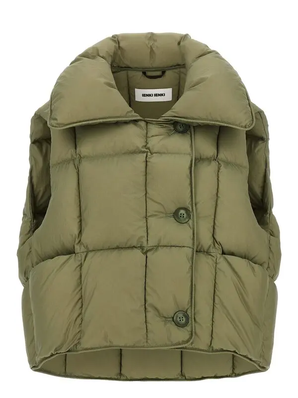 IENKI IENKI Cozy Cloud Quilted Vest - Green