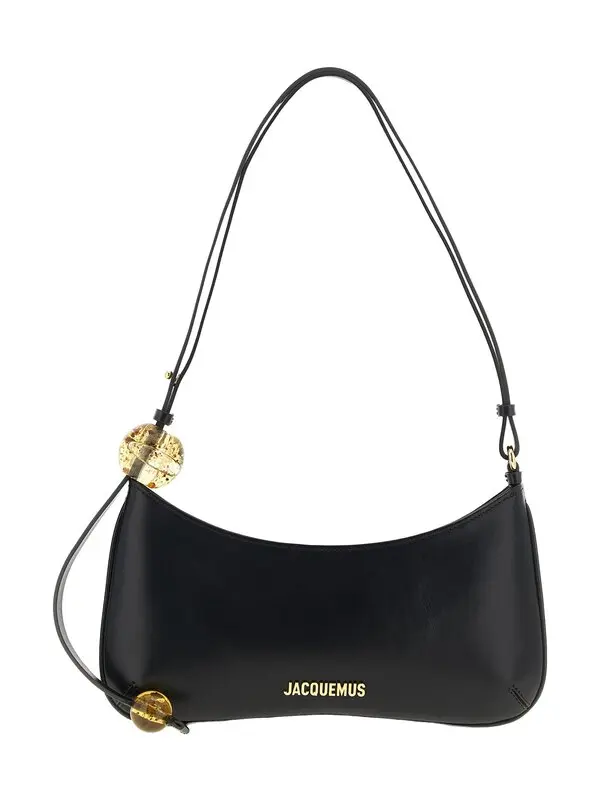 Jacquemus Le Bisou Perle Shoulder Bag - Black