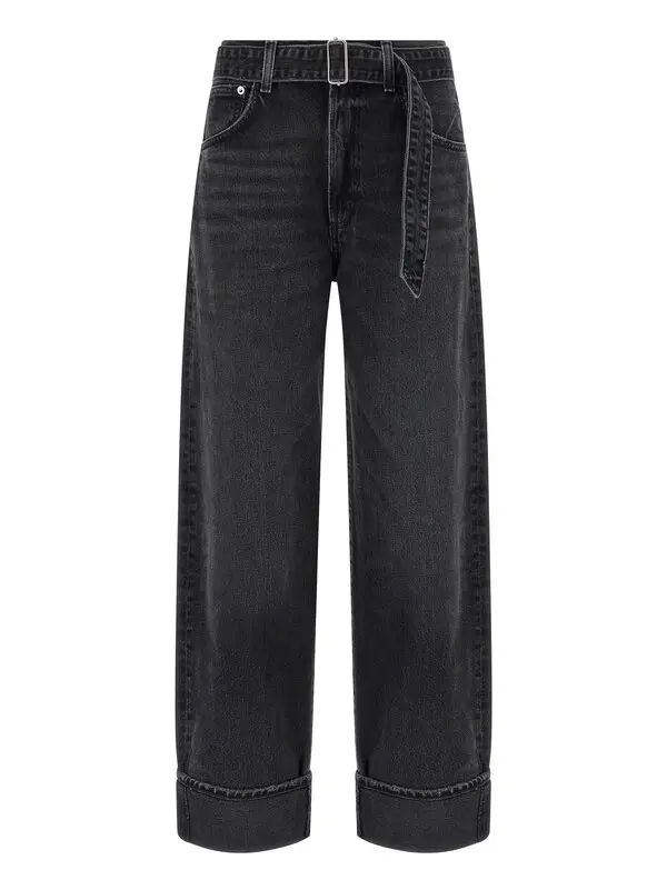 AGOLDE High-waist Denim Jeans - Gray