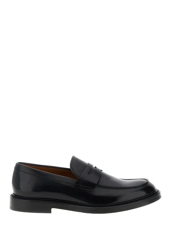 DOUCAL'S Leather Loafers - Black