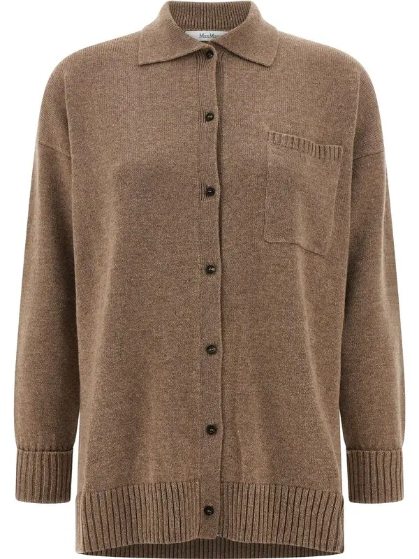 Max Mara Buttoned Cardigan - Brown