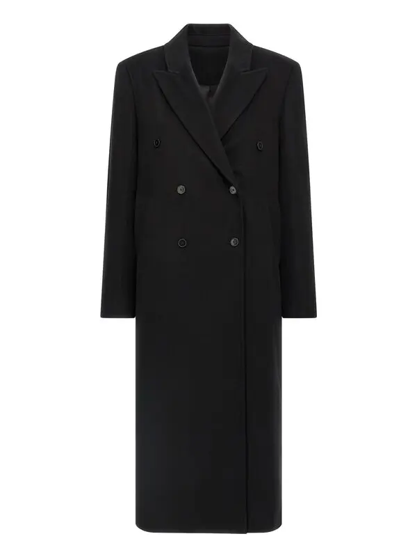 Loulou De Saison Rosco Wool-cashmere Coat - Black