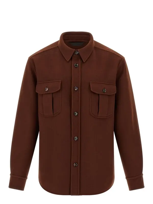 Brioni Vagabond' Overshirt - Brown