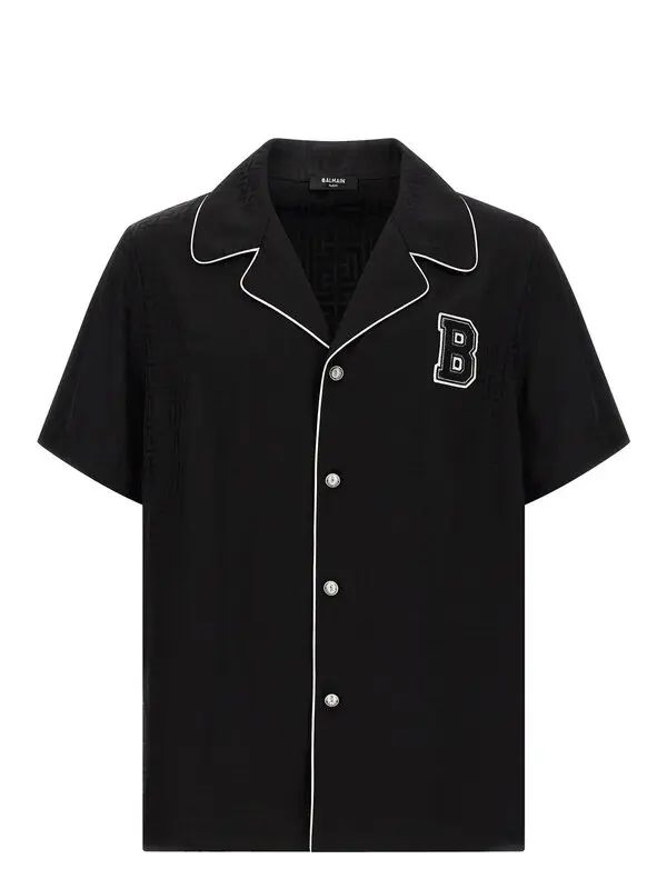 Balmain Varsity' Shirt - Black